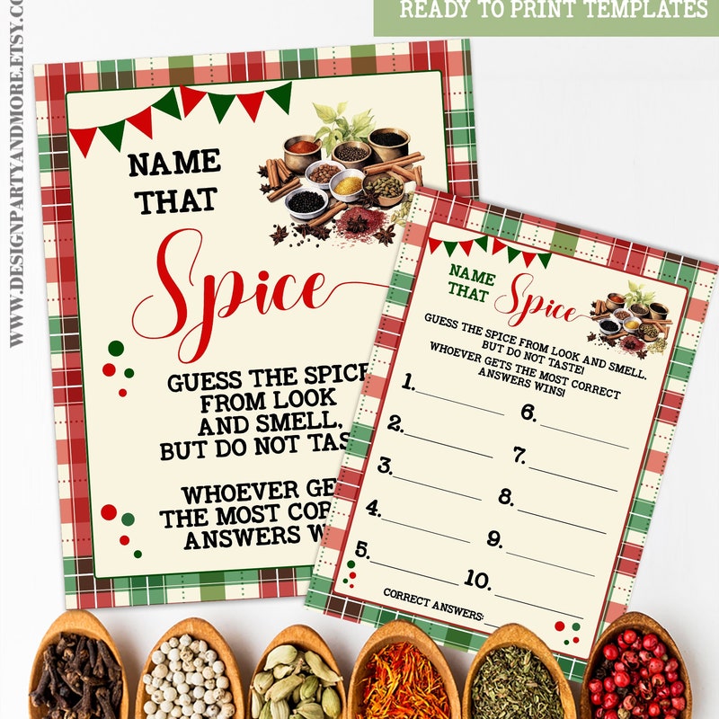 Guess the Spice Game - Etsy