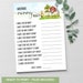 Farm Animals Who Knows Mommy the Best Baby Shower Game Do You Know Mom ...