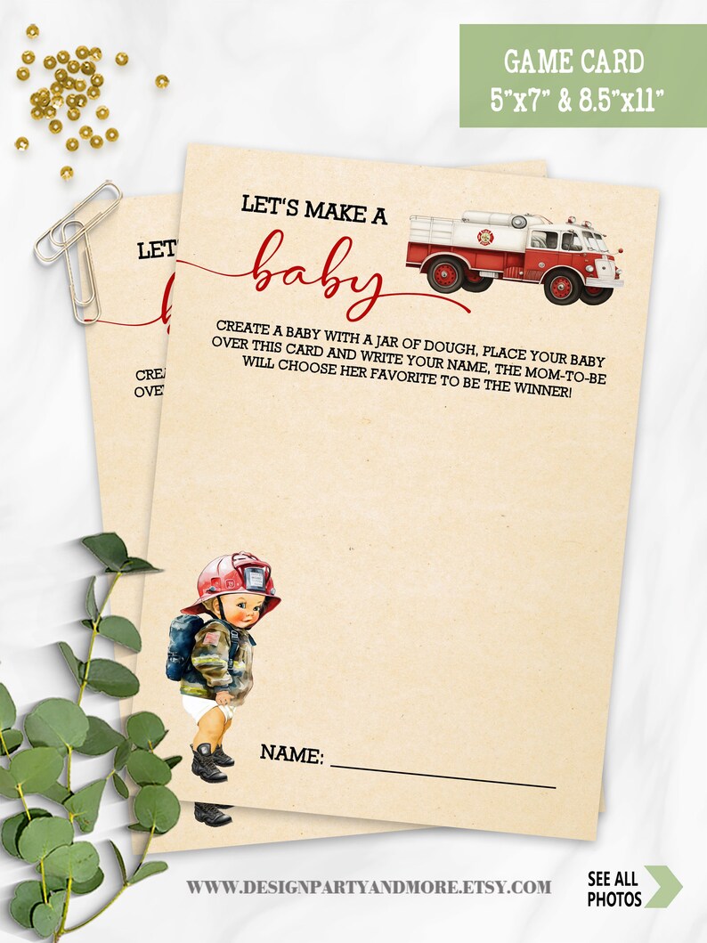 Little Firefighter Let's Make a Baby Game, Create a Baby With Dough ...