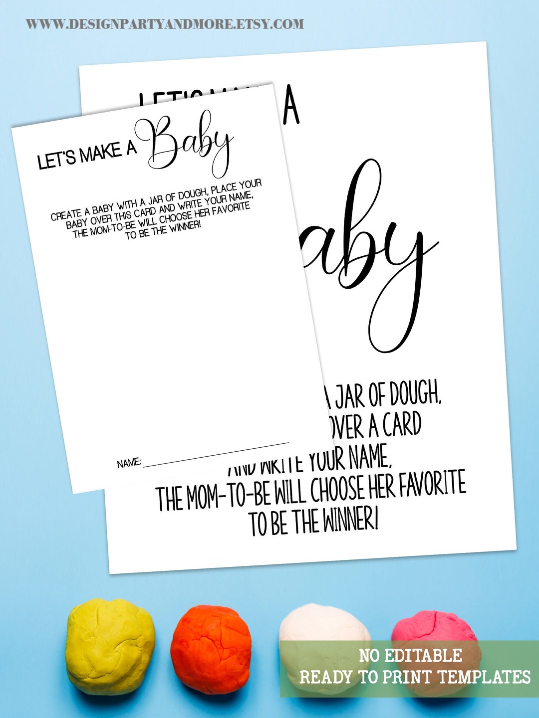 Minimalist Let's Make a Baby Game, Create a Baby With Dough Game ...