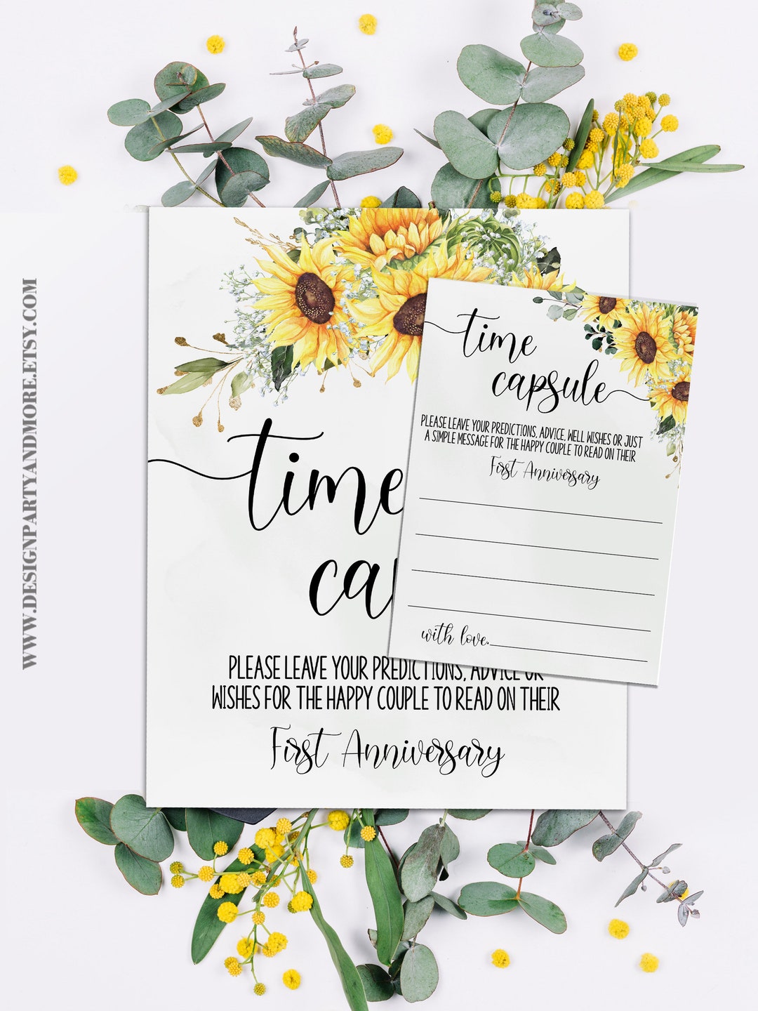 Time Capsule Bridal Shower Game, Leave a Note for the Couple Game ...