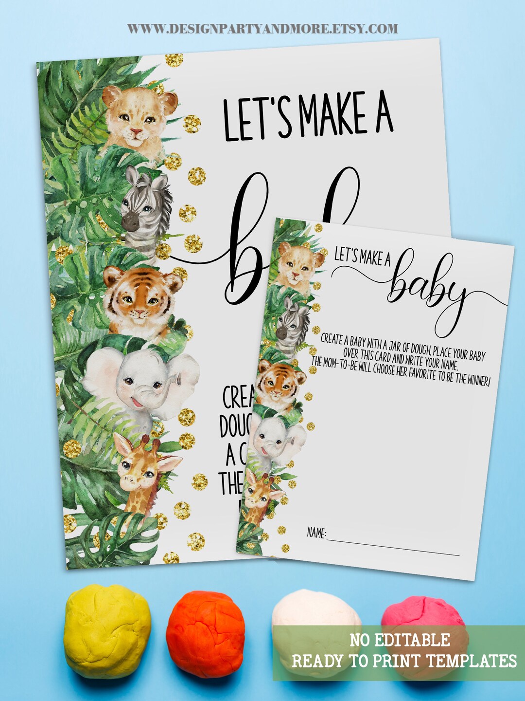 Safari Let's Make a Baby Game, Create a Baby With Dough Game, Wild One ...