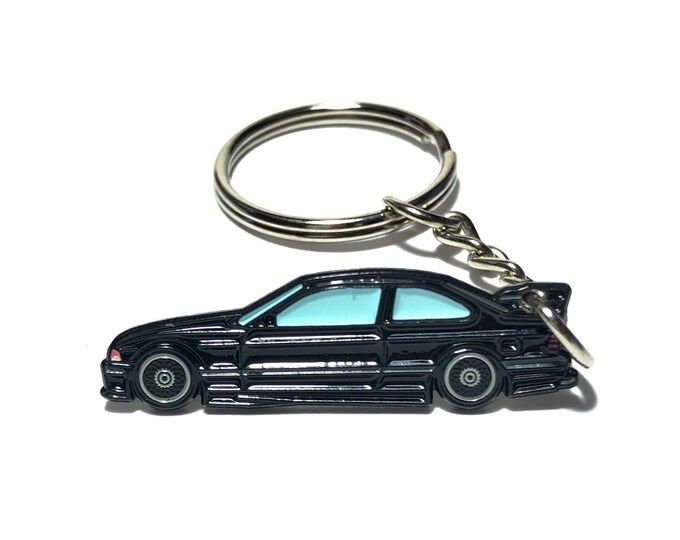 BMW E36 M3 Black Keychain - Etsy