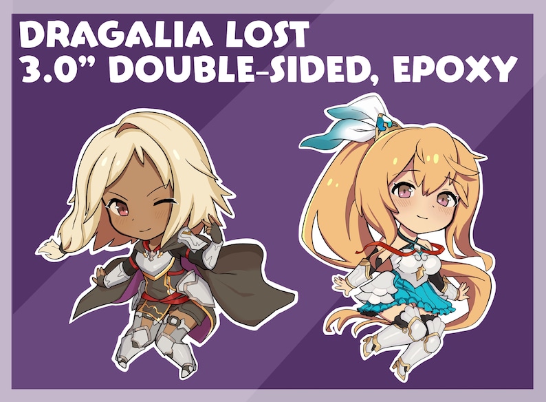 Alex, Elly, Patia, Zethia | Dragalia Lost 3in Epoxy Acrylic Charms - Etsy