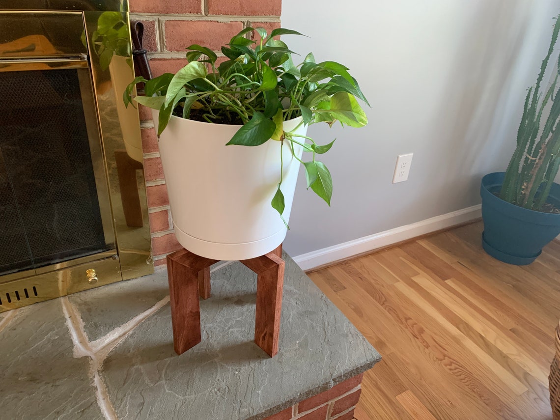 Large Wooden Plant Stand Collapsible Plant Holder Holds - Etsy