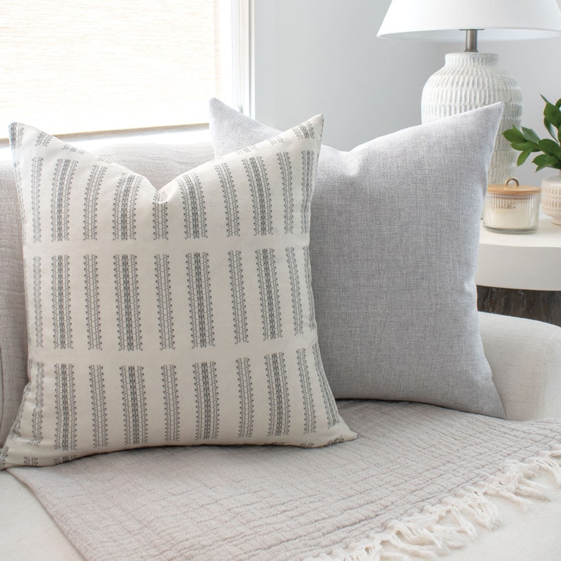 Neutral Pillow Combination Neutral Pillow Set Curated Throw | Etsy