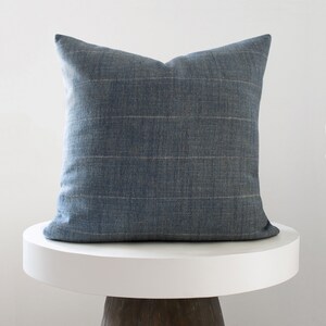 Blue and Gray Pillow Combination, Curated Throw Pillow Collection, Four ...