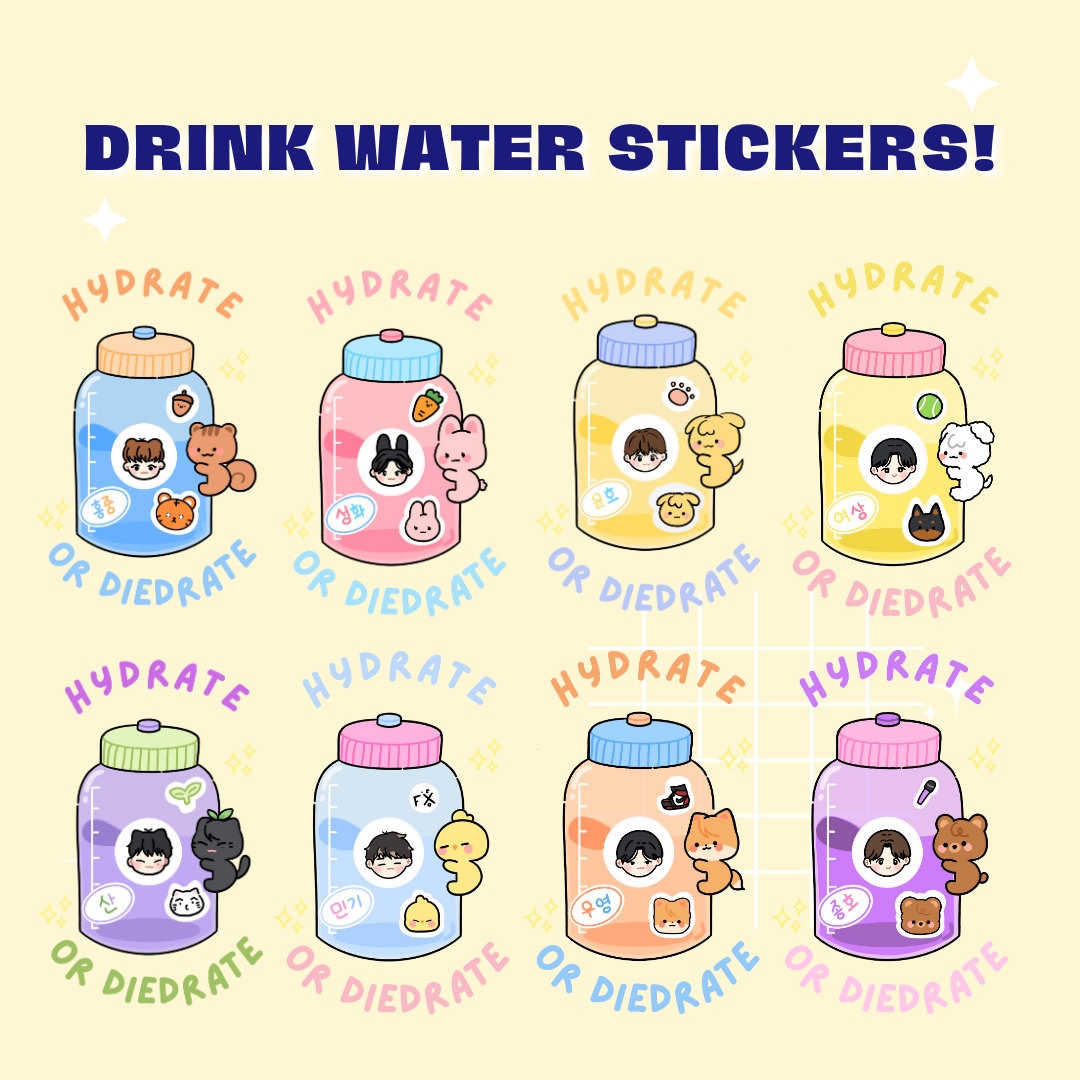Hydrate or Diedrate (clear Stickers) - Etsy