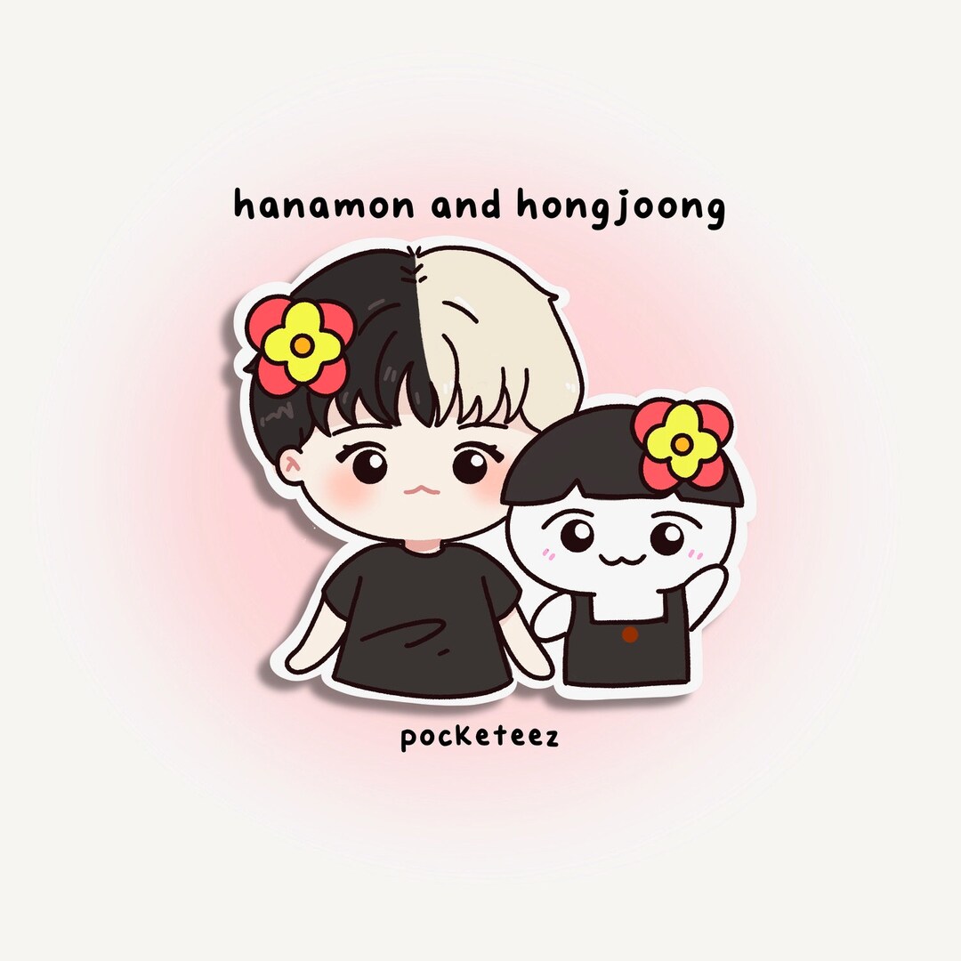 Hanamon & Hongjoong (ATEEZ) Sticker - Etsy