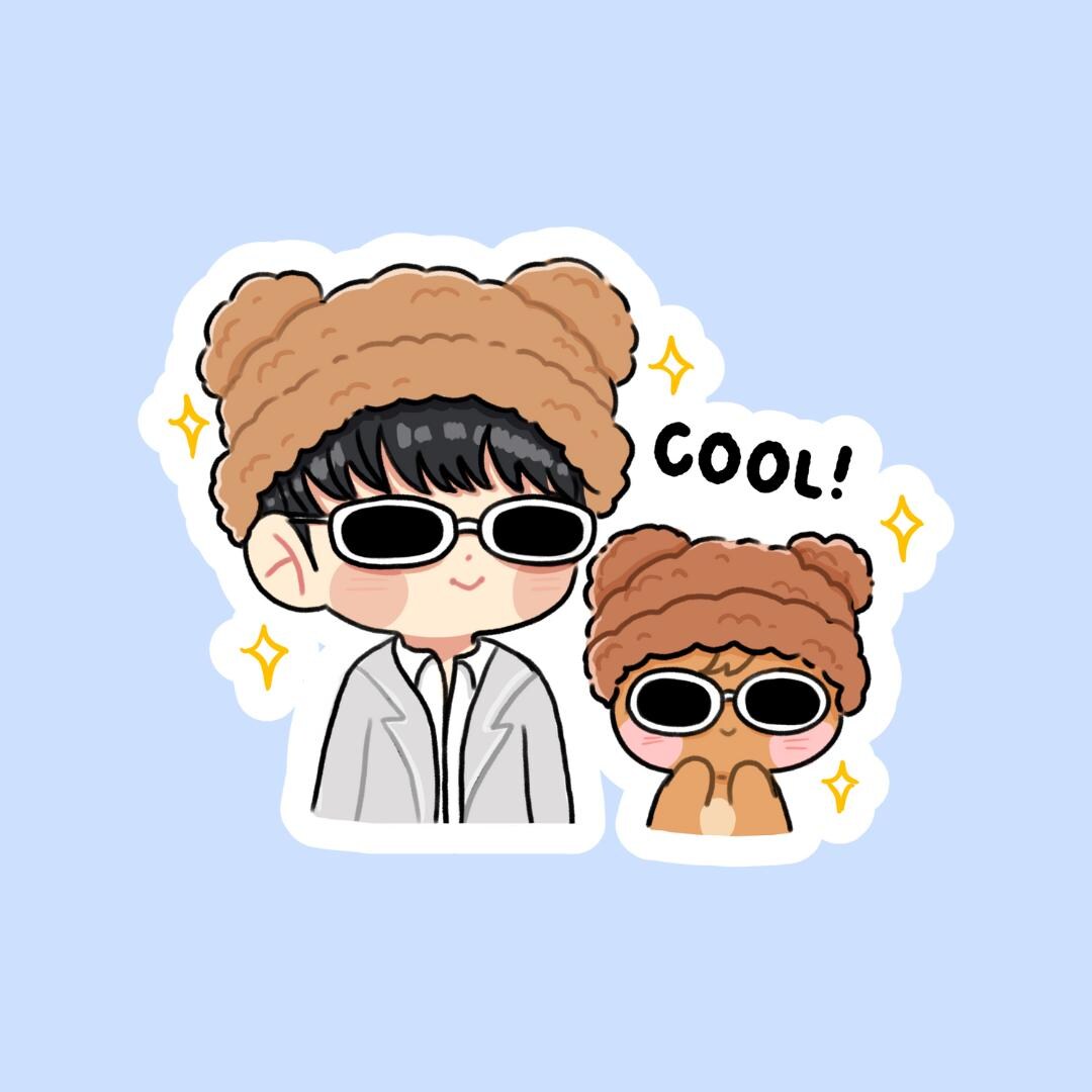 Jongho and Jjongbear weatherproof Vinyl - Etsy