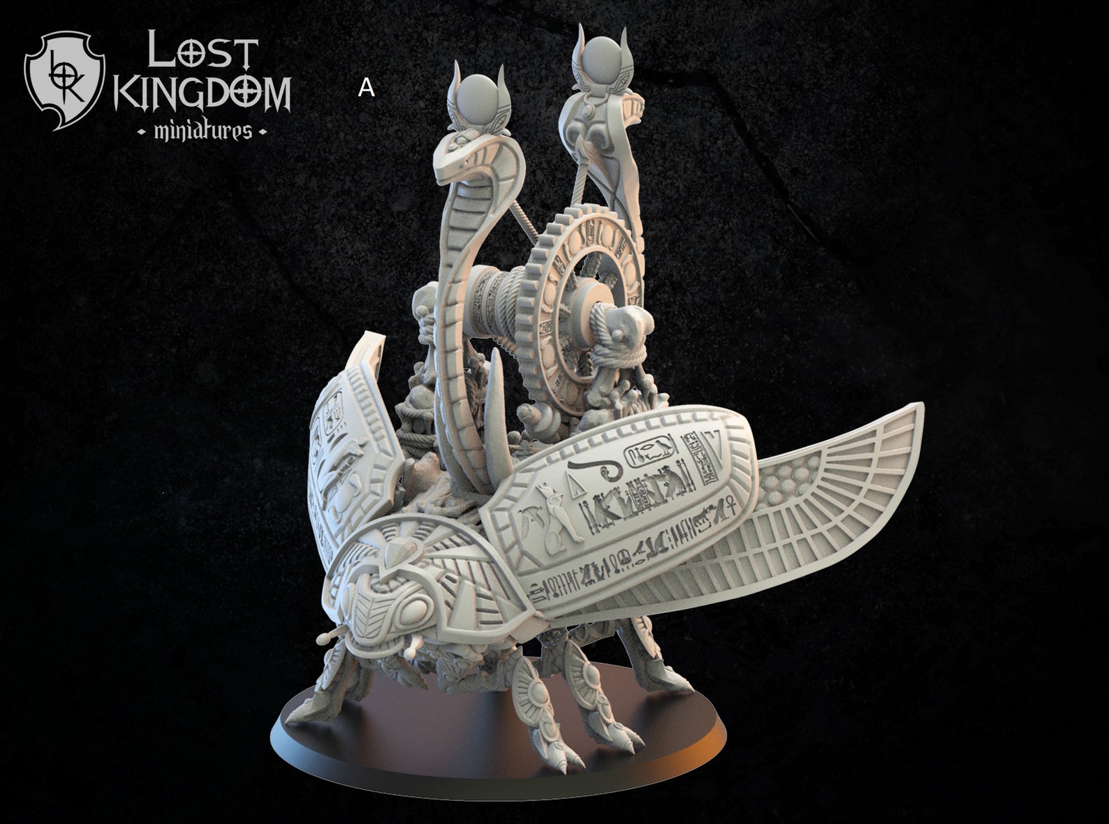 Catapult Scarab (2 Poses) \ 100mm Fantasy Miniature \ D&D \ Lost ...