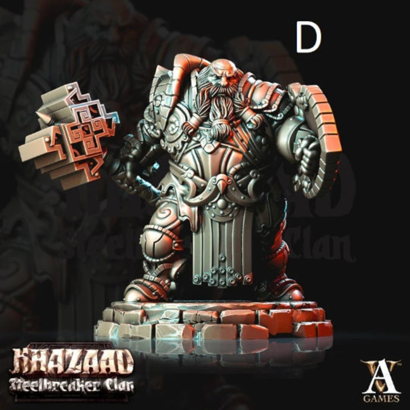 Steelbreaker Dwarf Warriors 5 Poses 32mm Tall Fantasy | Etsy