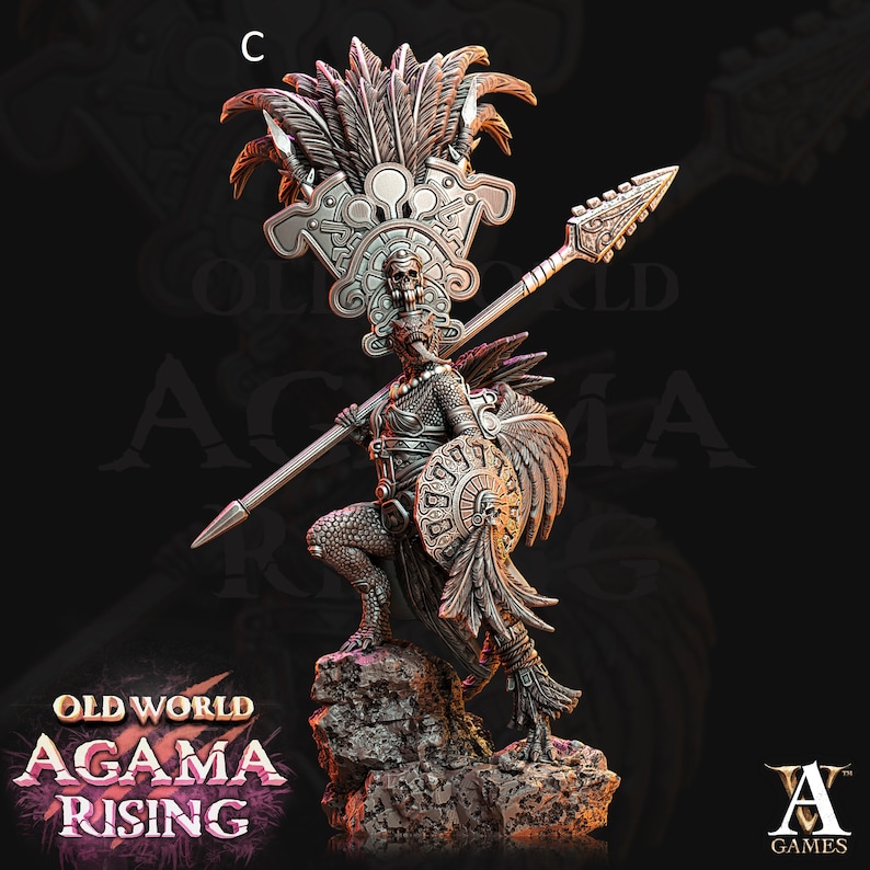 Agama Sundancer (4 Poses) \ 25mm Base Fantasy Miniature\ D&D ...