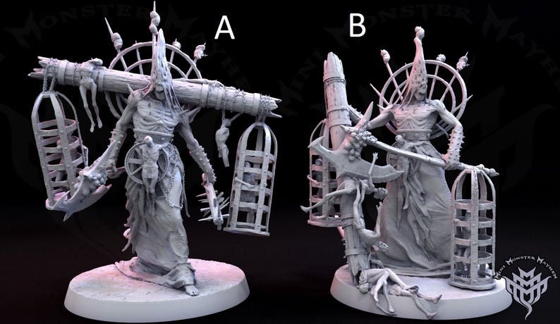 Executioner 2 Poses 120mm Fantasy Miniature Boss D&D Mini Monster ...