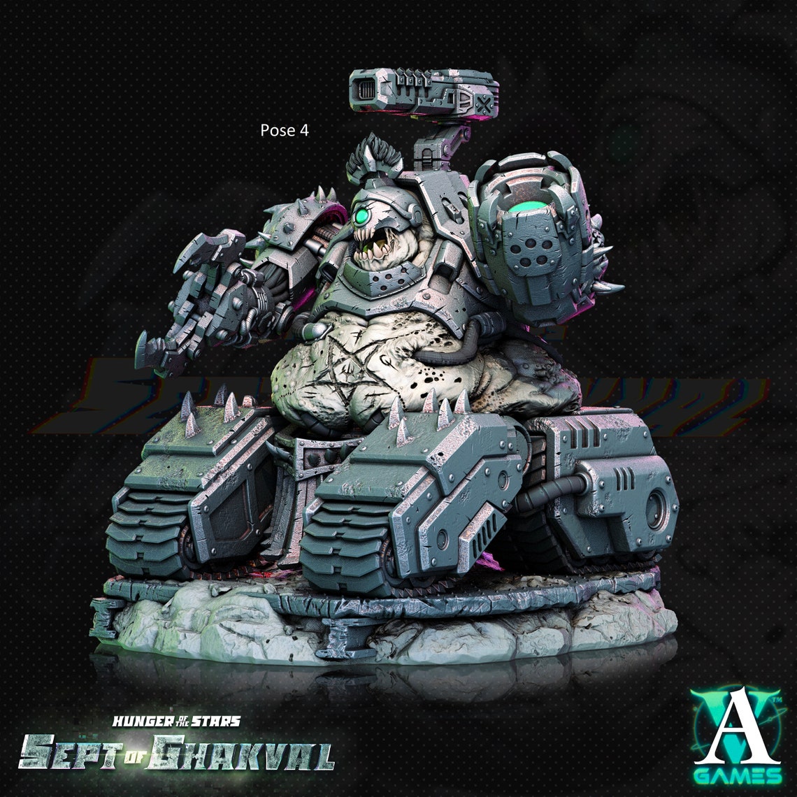 Ghakval Artillery 4 Poses 100mm Base Scifi Miniature - Etsy