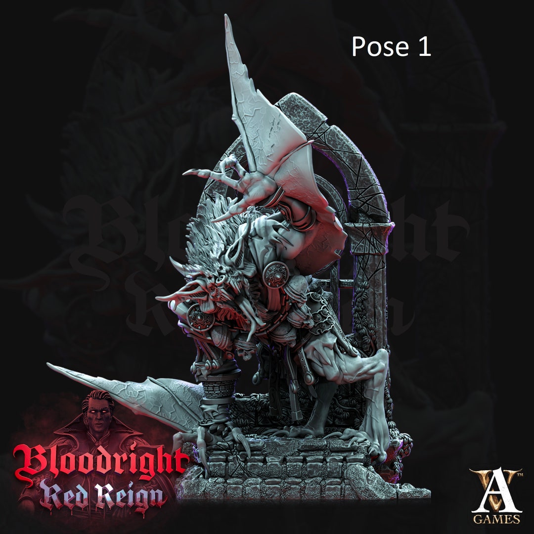 Vampire Miasmas (4 Poses) \ 50mm Base Fantasy Miniature \ D&D ...