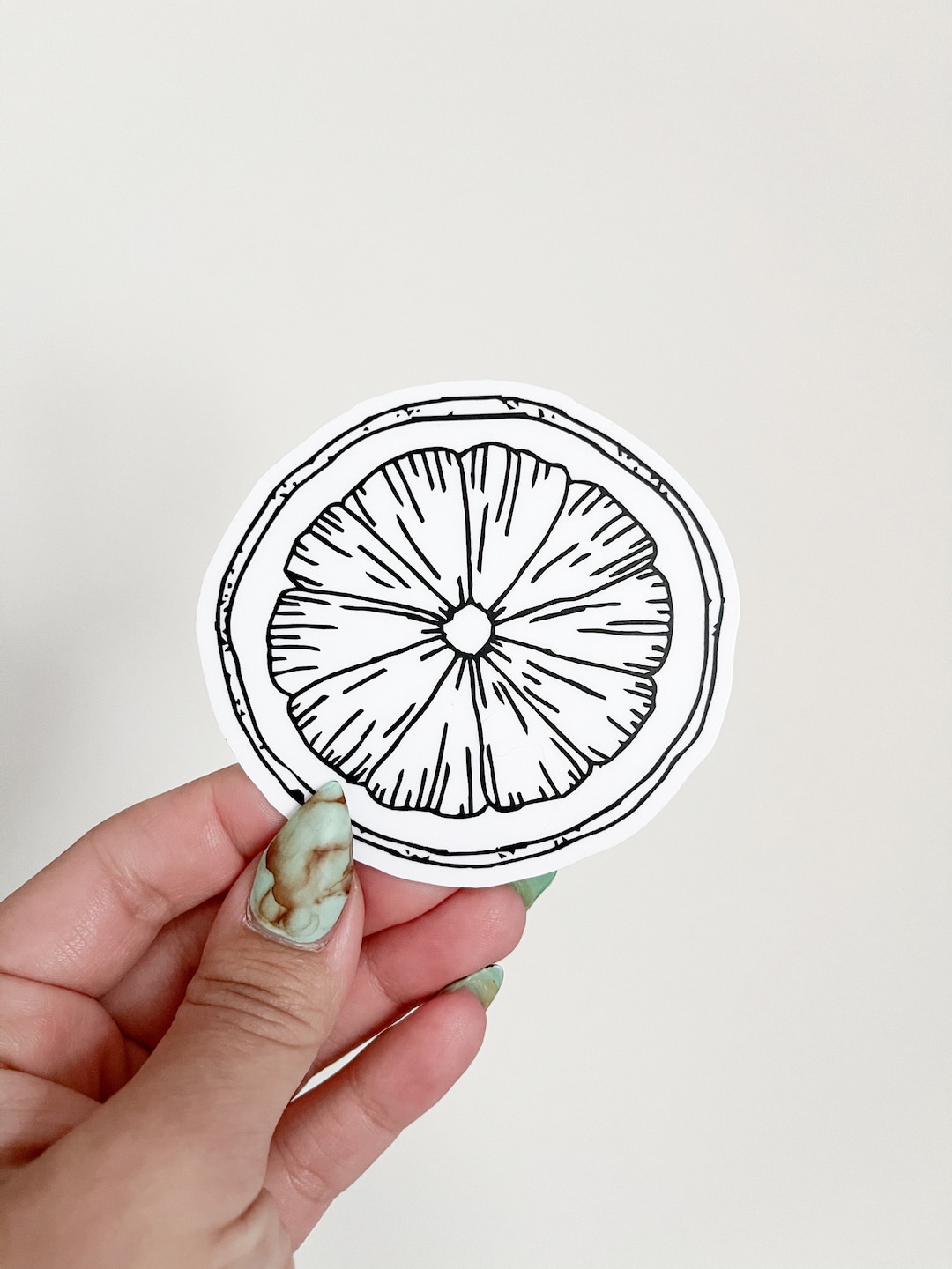 Citrus Orange Lemon Lime Slice Sticker - Vinyl Sticker Decal - Etsy