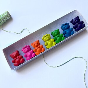Teddy Bear Crayon Box Gifts for Kids Rainbow Bear Crayons Teddy Bears ...