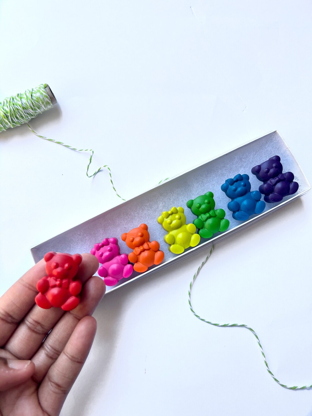 Teddy Bear Crayon Box Gifts for Kids Rainbow Bear Crayons Teddy Bears ...