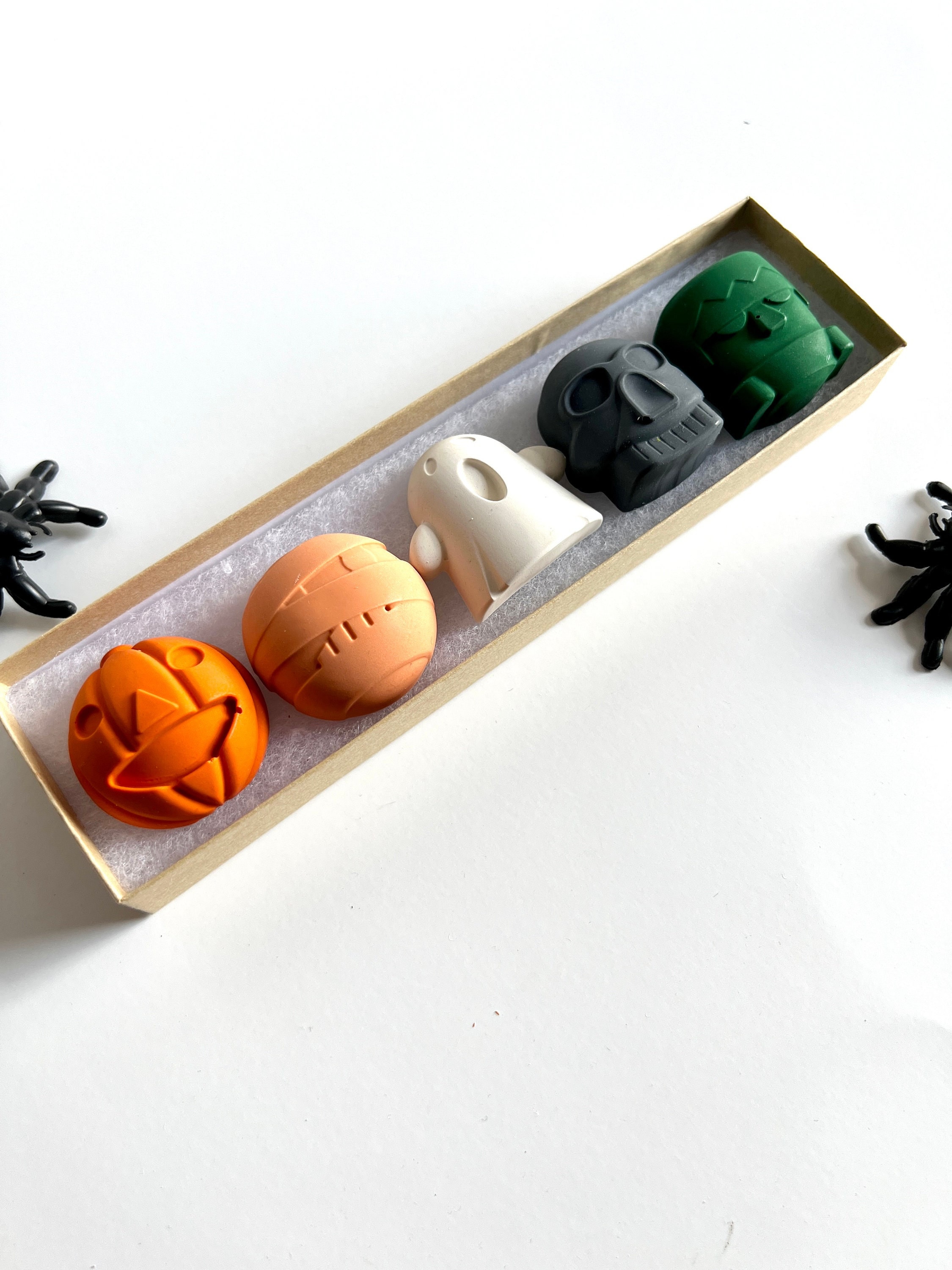 Assorted Monsters Crayon Box Ghost Crayon Halloween - Etsy
