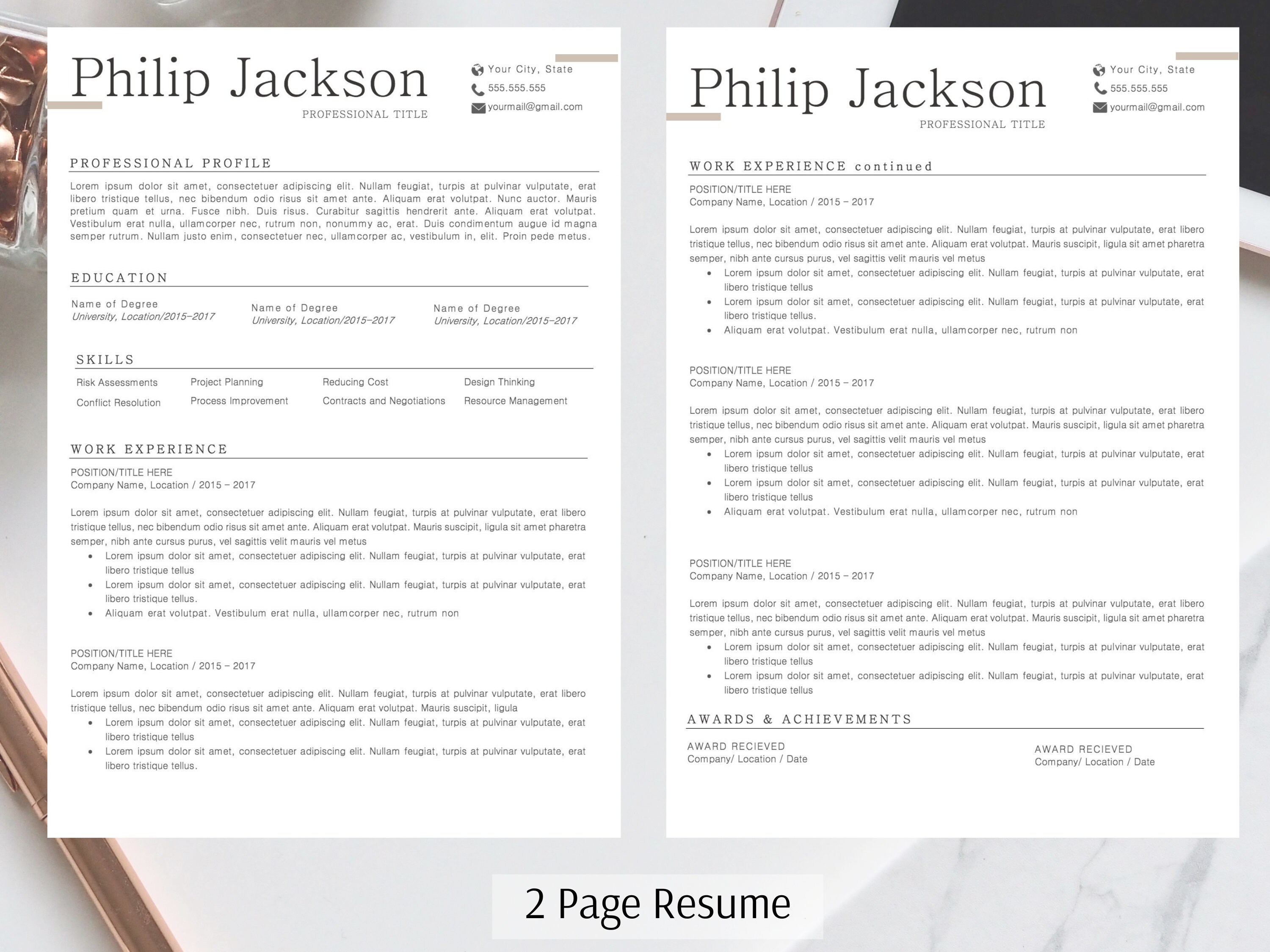 Resume Template Men Professional Resume Template Cv Curriculum Vitae CV ...