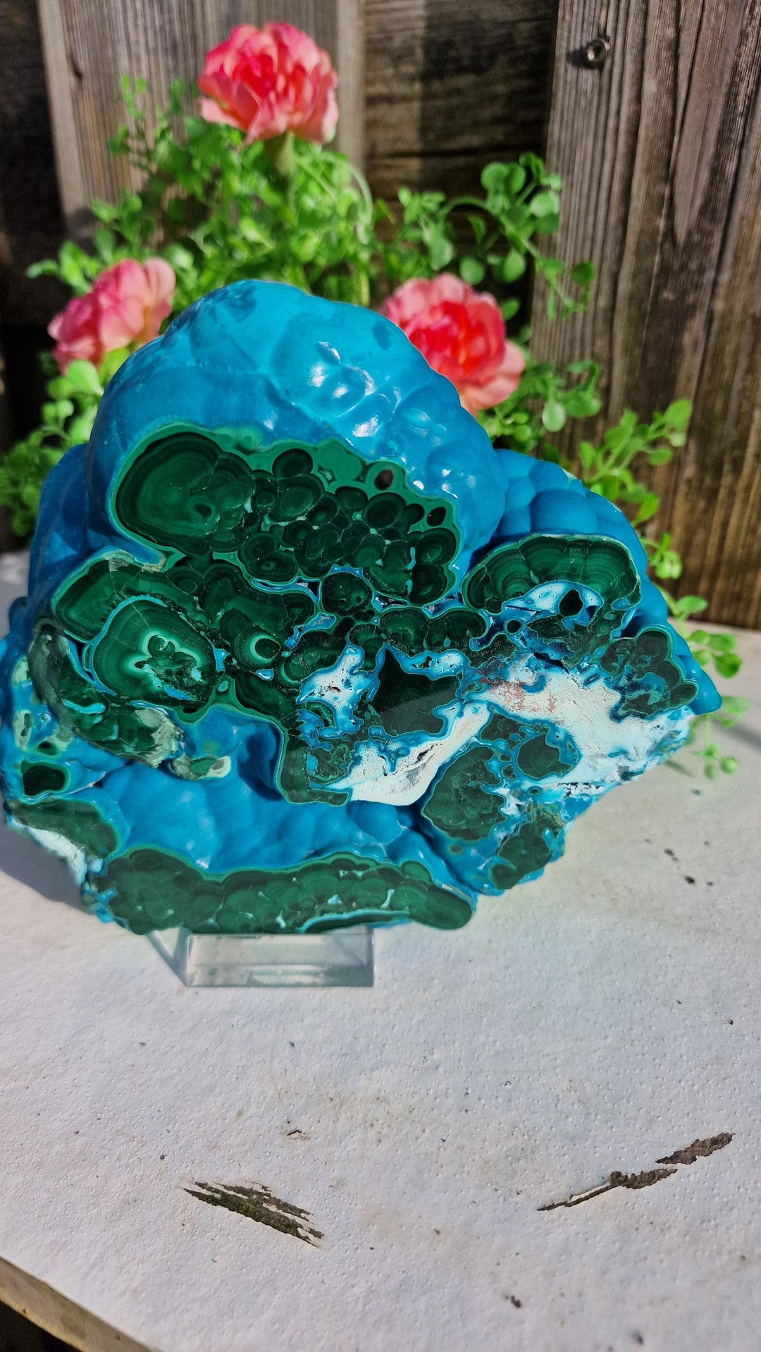 Botryoidal Chrysocolla Malachite Mallacholla 1414gr China Fine Mineral ...