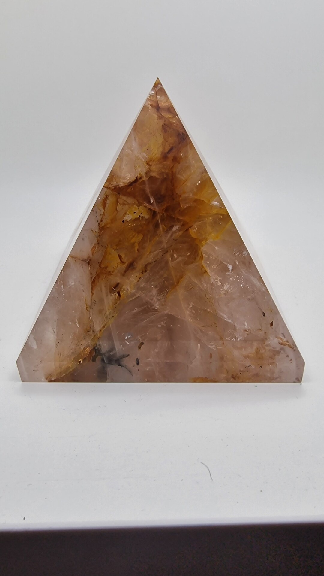 Large Golden Healer Pyramid Beautyfull Decor Masterpiece for Home or ...