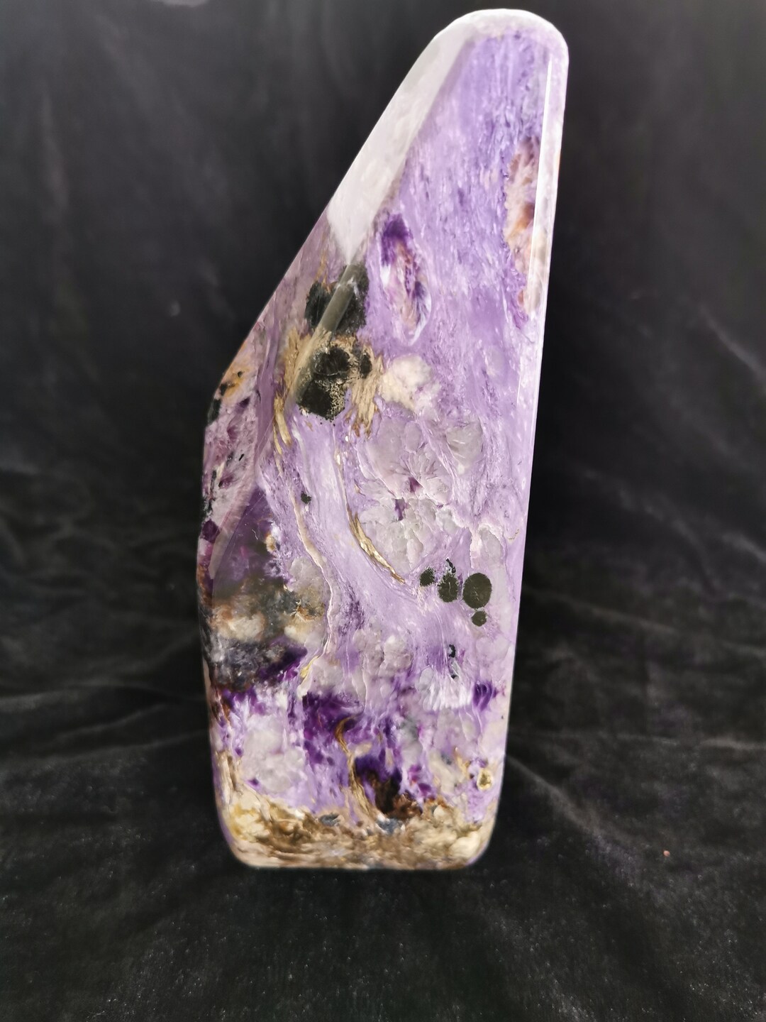 Russian Charoite Crystal Freeform 1808 Gr 23 Cm High, Beautyfull Decor ...
