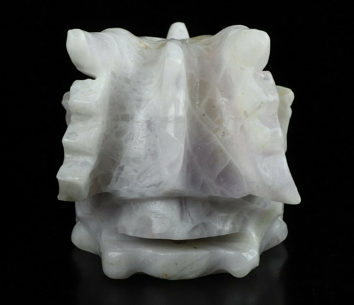 Hand carved 5.3 FLUORITE Carved Crystal Dragon Skull & | Etsy