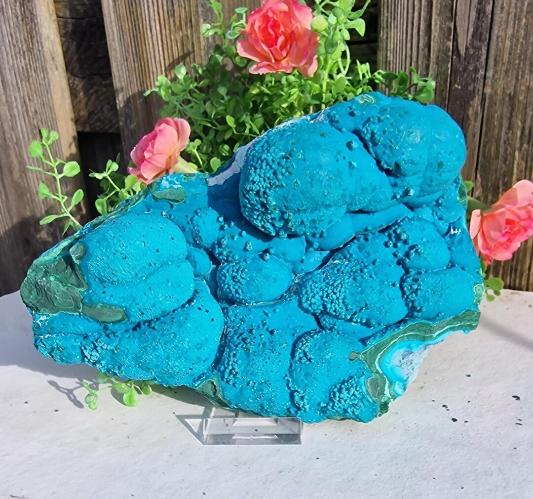 Botryoidal Chrysocolla Malachite Mallacholla 1.5kg China Fine Mineral ...