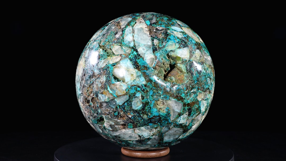 SUPER RARE Large Quantum Quattro Smokey Quartz Chrysocolla Malachite ...