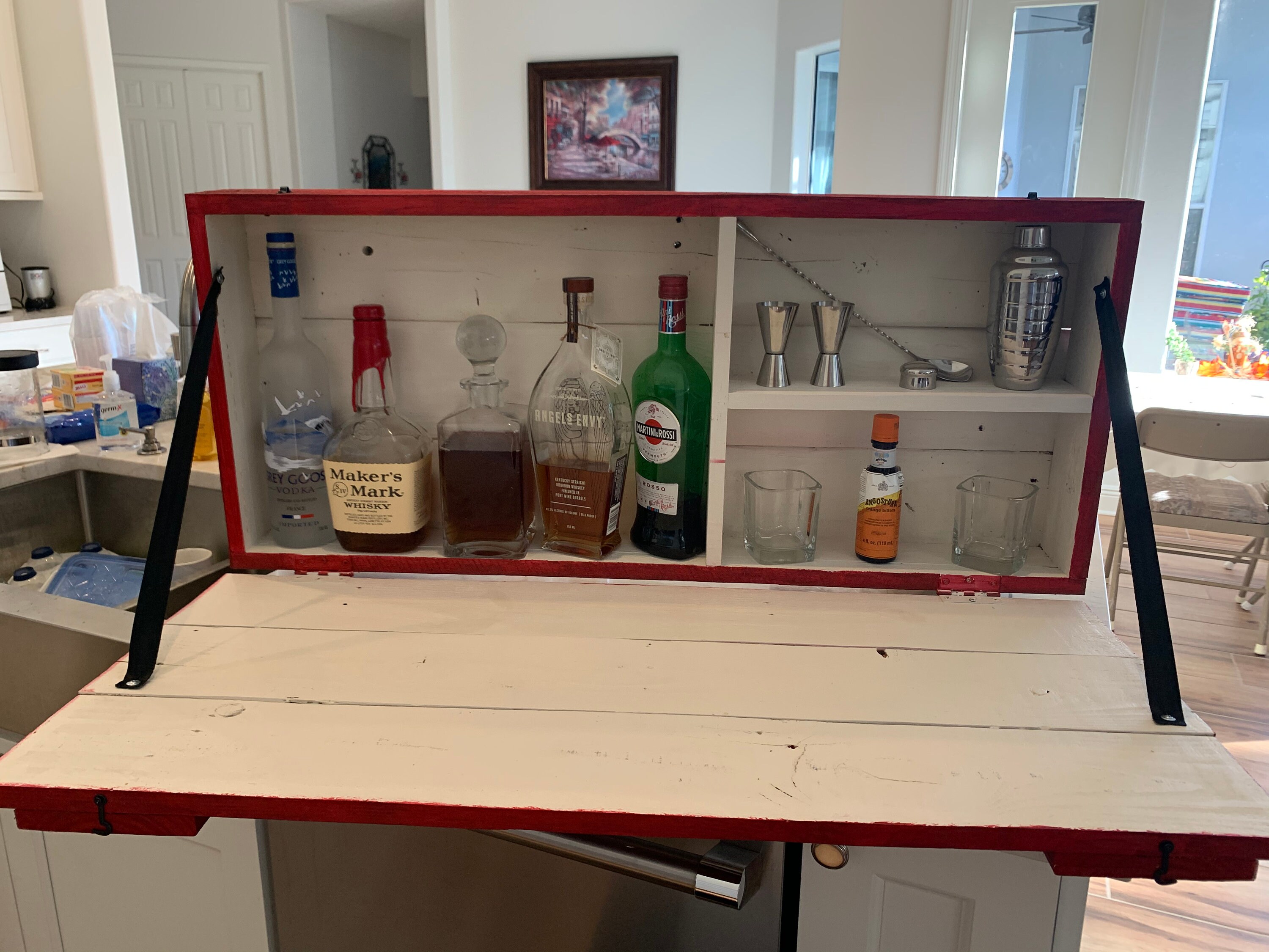 Wall Mounted Bar Cabinet - Etsy