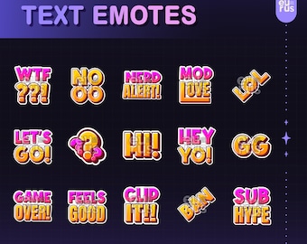 X30 Ruby Pixel Text Emotes Perfect for Twitch Youtube - Etsy