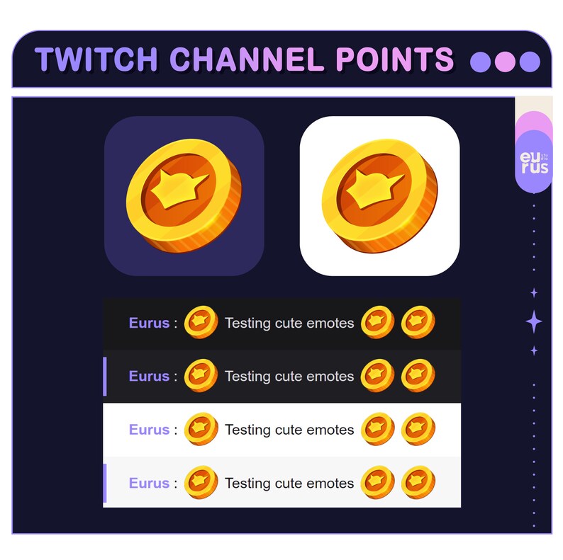 Fox Coin Channel Points Icon / Emote for Twitch - Instant Download ...