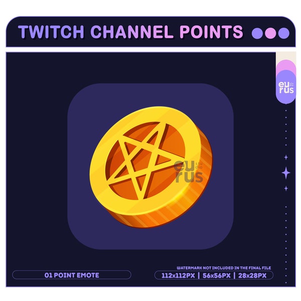Twitch Channel Points Icon Pentagram - Etsy