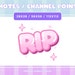 Pastel Pink RIP Twitch Emote / Bit Badges / Rainbow / Emote / Cute Sub ...