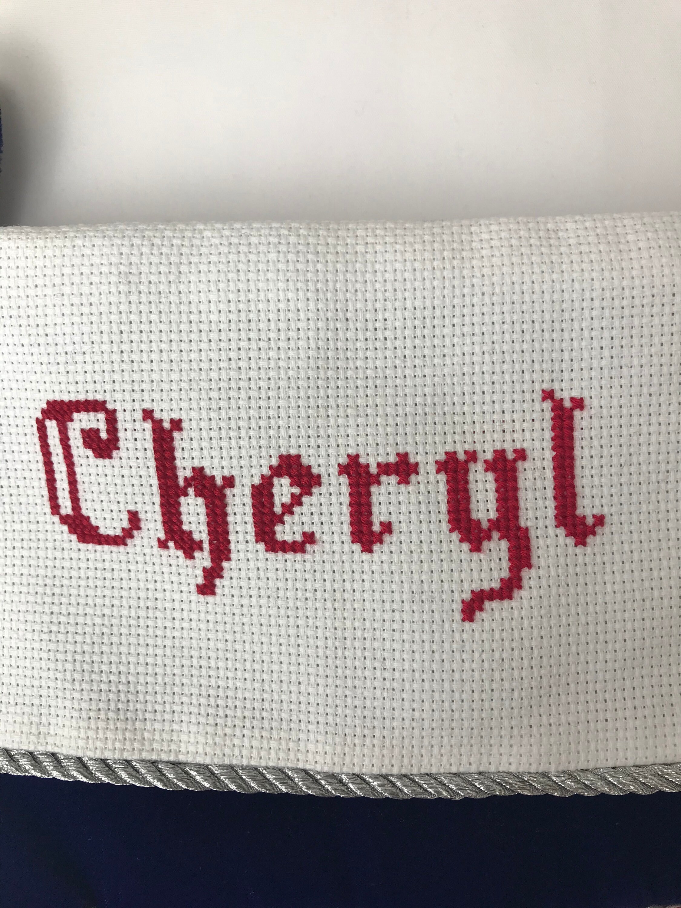 Custom Made Velvet Cross Stitched and Beaded - Etsy