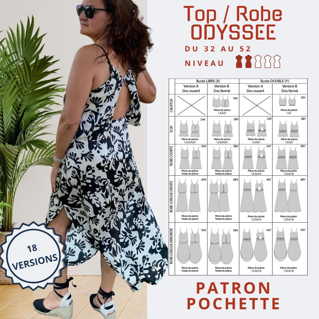 Sewing Pattern – ODYSSEE Dress & Top - Etsy