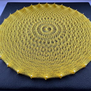 String Art Mandala DIY | Step by Step Instructions to Make String Art Design | Stringart DIY ...