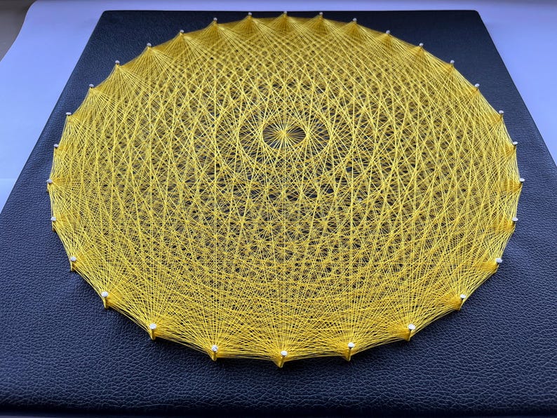 String Art Mandala DIY | Step by Step Instructions to Make String Art Design | Stringart DIY ...