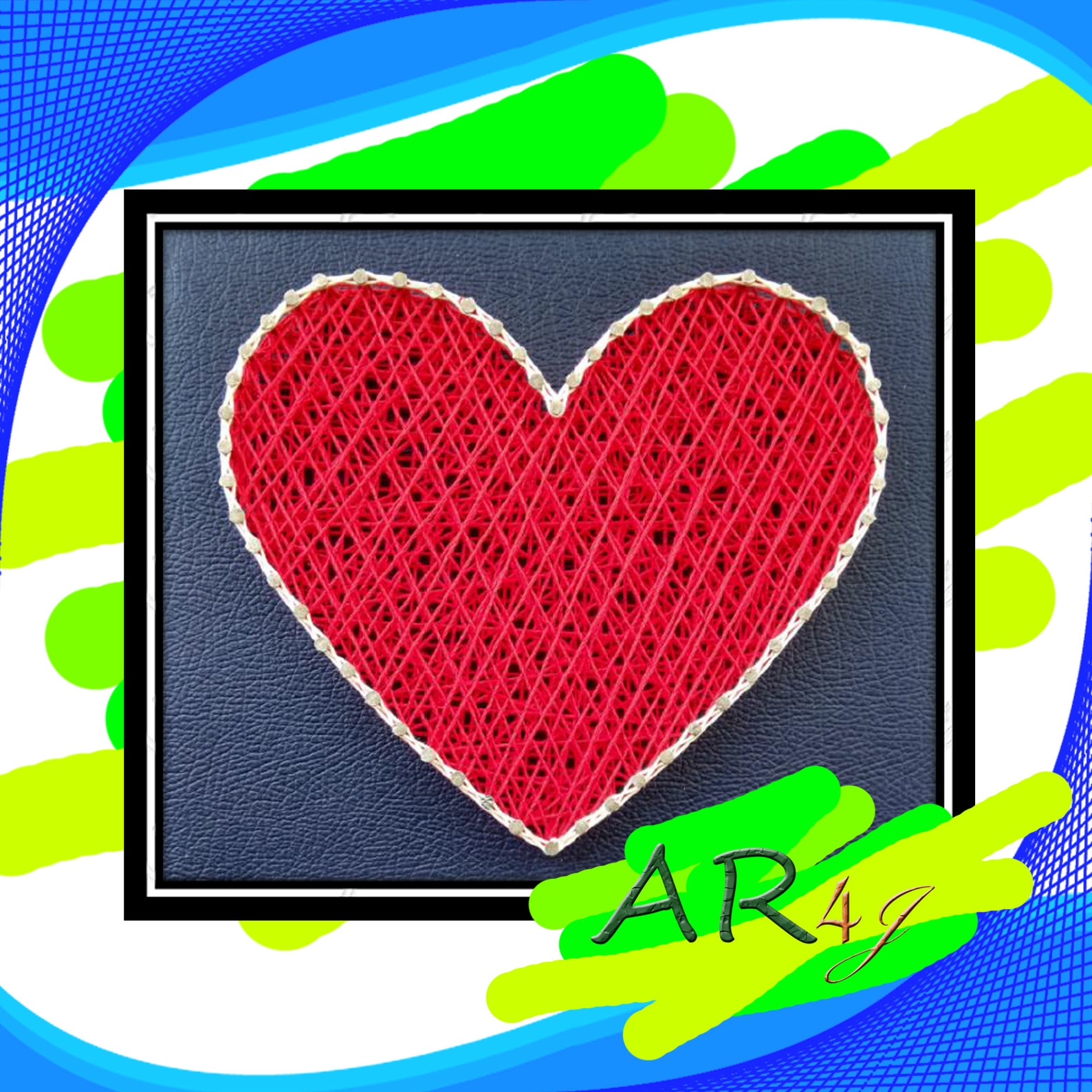 String Art DIY Bundle - Template & Step by Step Instructions | Stringart Square | Stringart ...