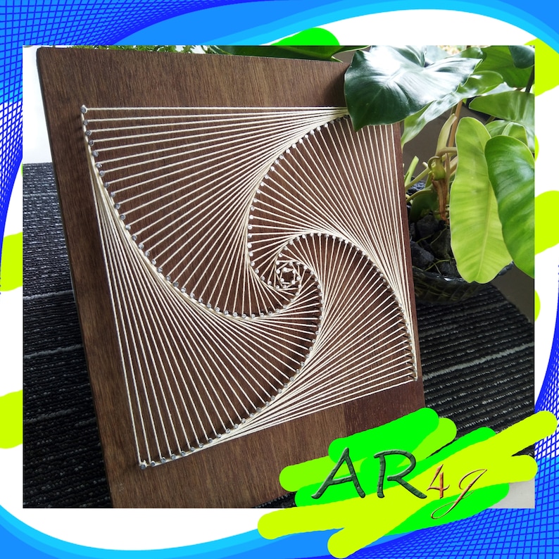 Stringart Template | Stringart DIY | Stringart Pattern "infinity Square ...