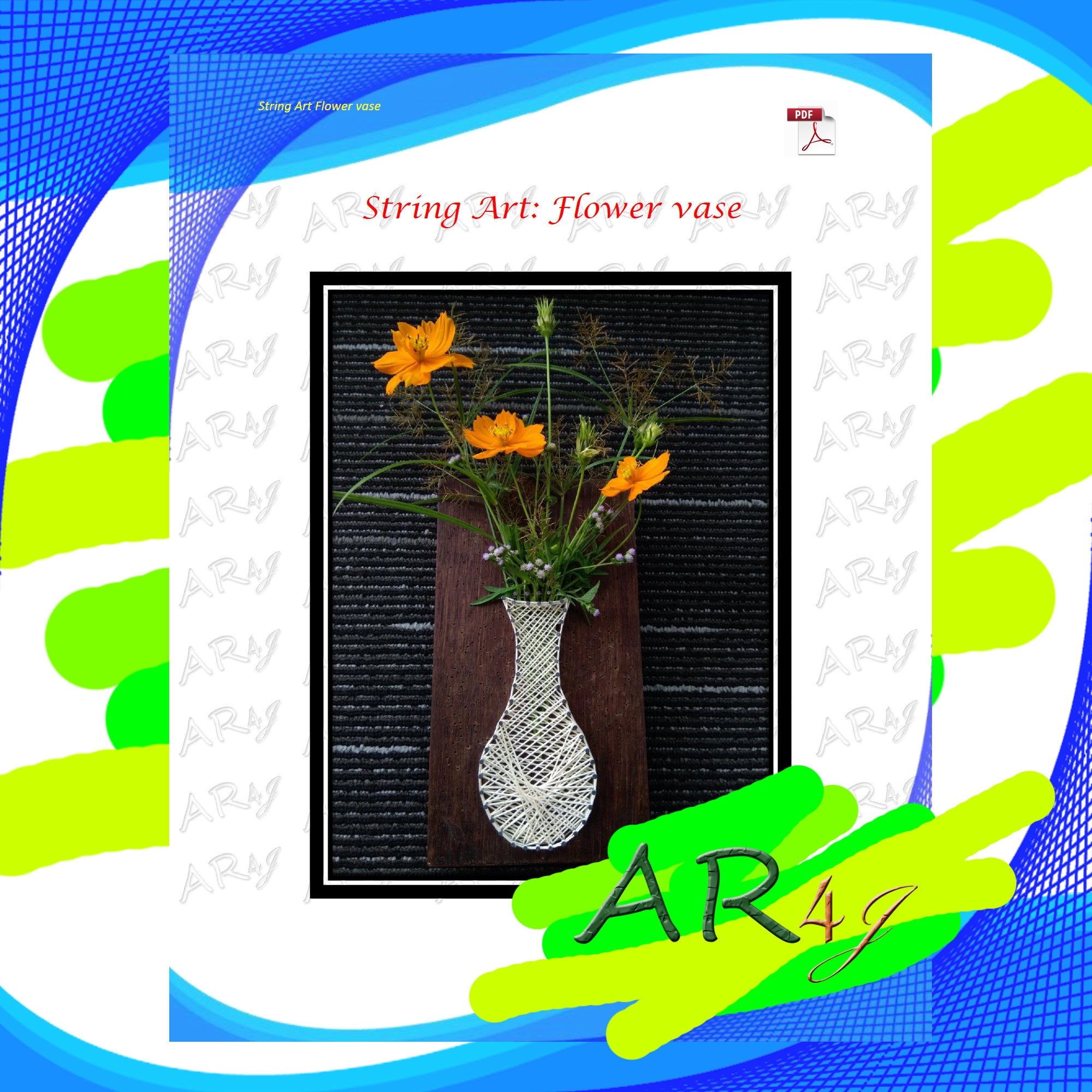 String Art DIY Bundle - Template & Step by Step Instructions ...