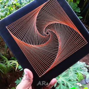 4 String Art Geometric Pattern DIY Bundle | Step by Step Instructions to Make String Art Design ...