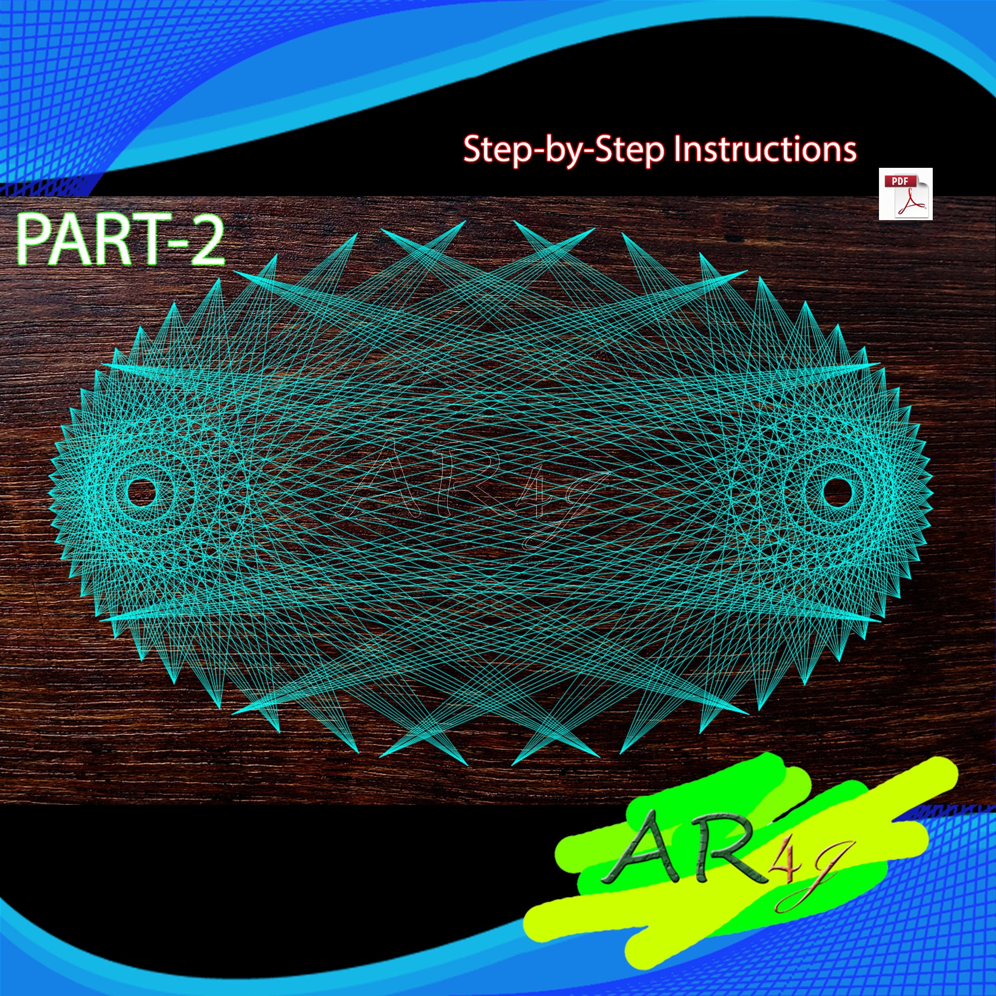 String Art Night Owl DIY String Art Step by Step Instructions to Make String Art Design ...