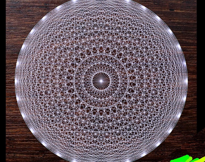 String Art Mandala DIY Step by Step Instructions to Make String Art Design Stringart DIY How to ...