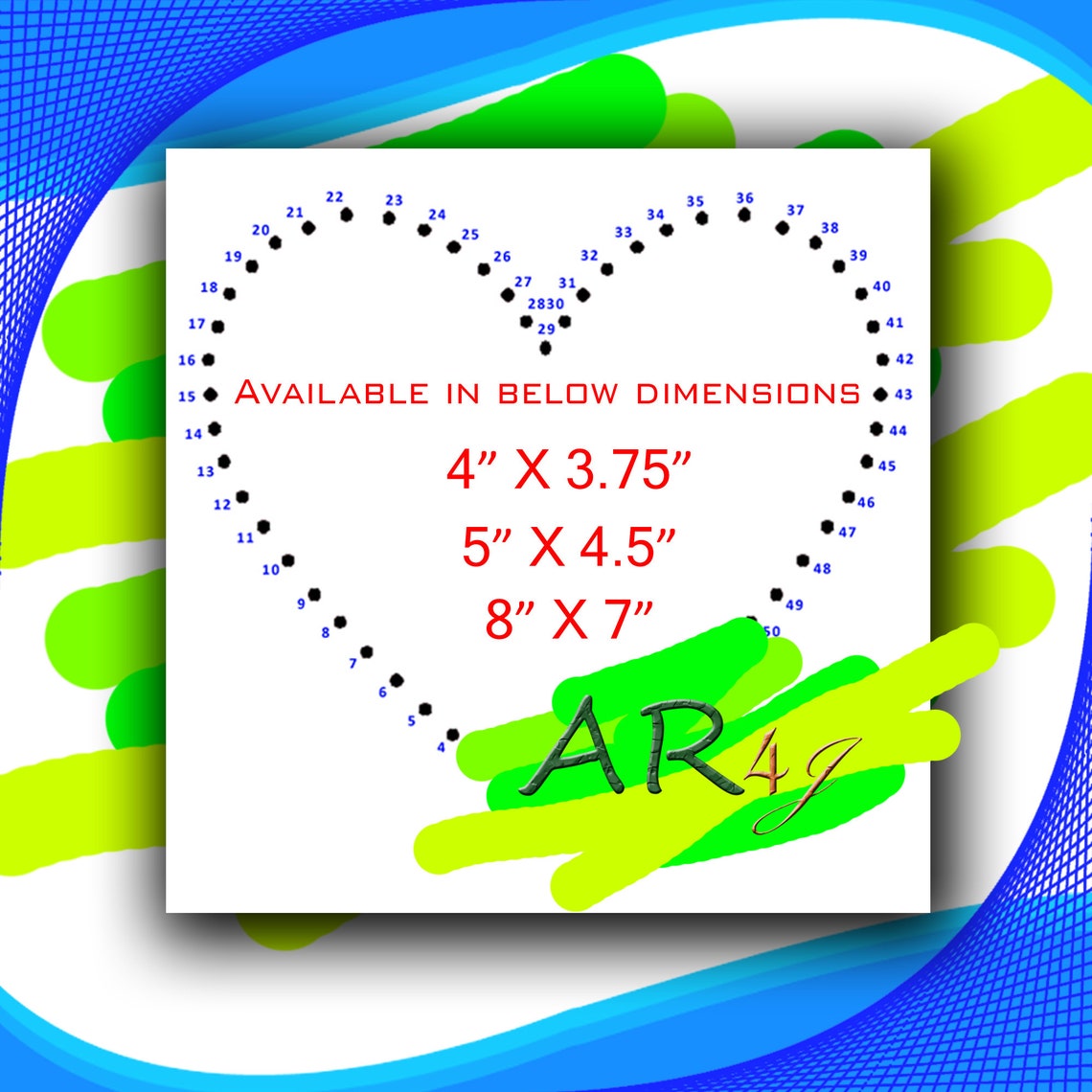 String Art Heart Template Stringart Template Stringart Heart DIY ...