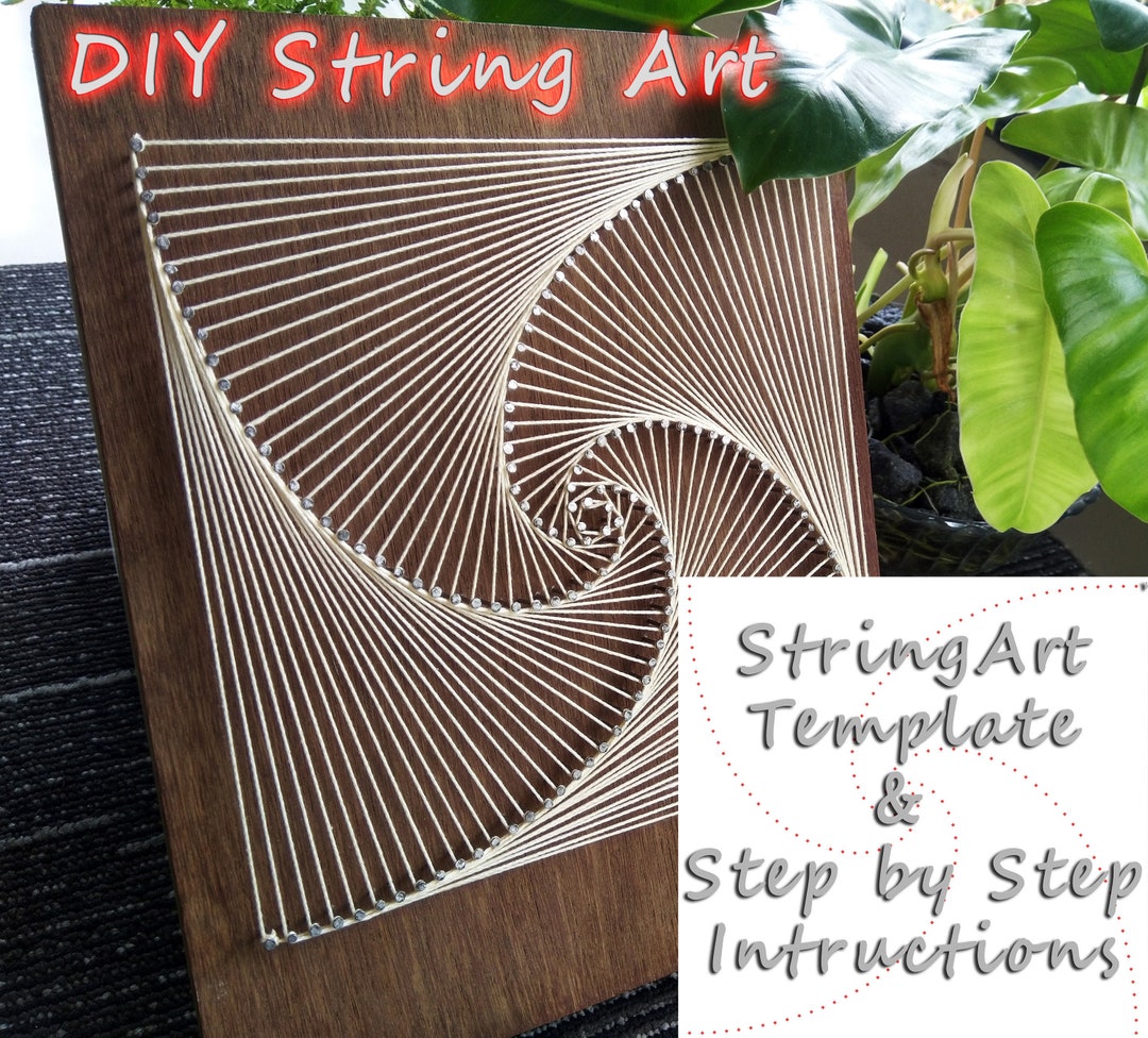 Stringart Template | Stringart DIY | Stringart Pattern "infinity Square ...