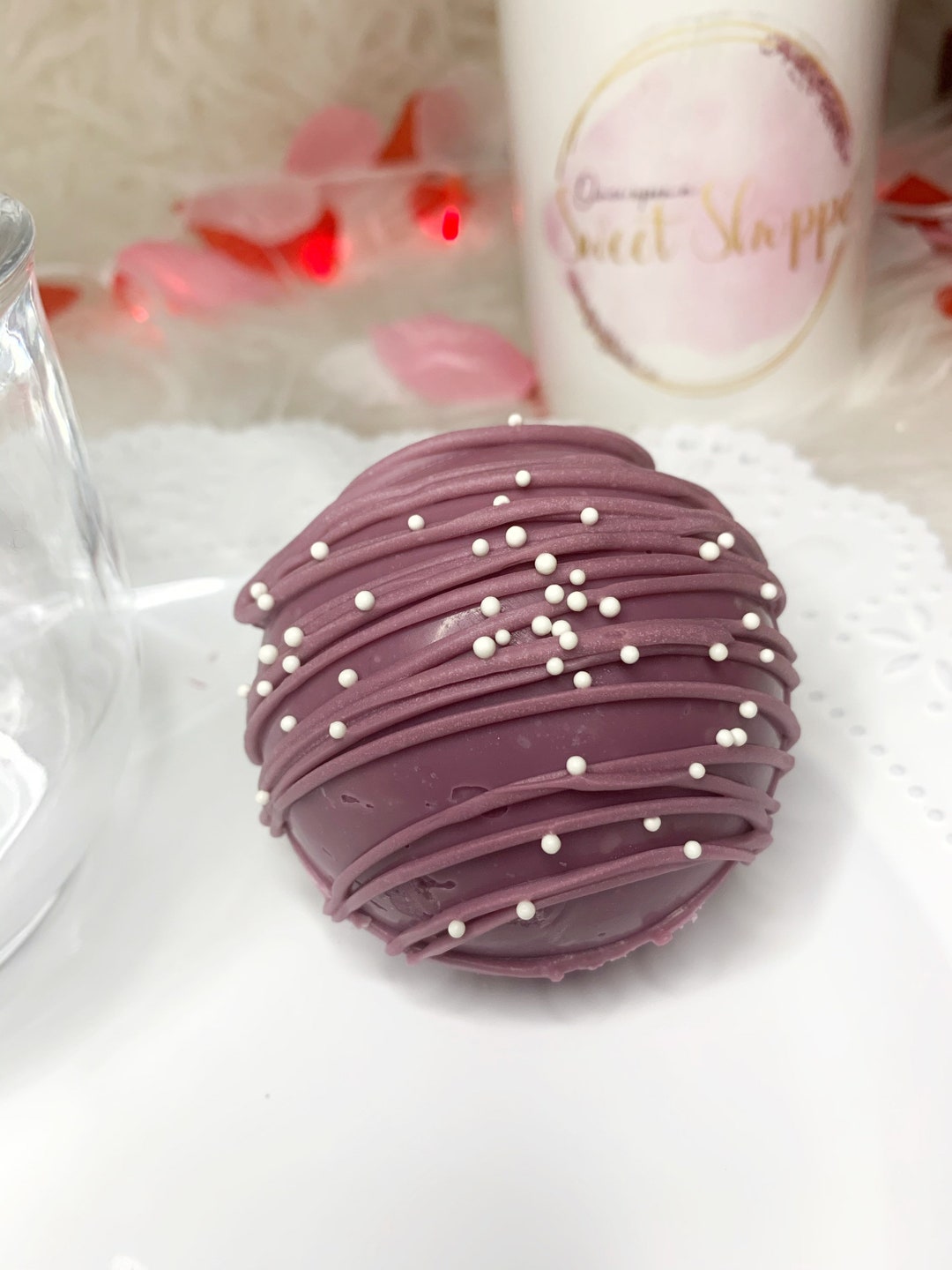 Pre Sale Purple Valentines Day Hot Chocolate Bomb. Valentines Day Hot ...