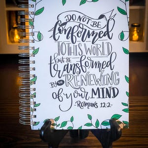 Bible Verse Mapping Journal, Bible Study, Hand Lettered Scripture ...